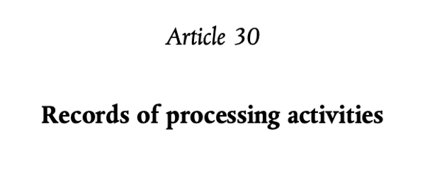 Data Mapping Article 30 Records made easy - Keepabl TM : Keepabl TM
