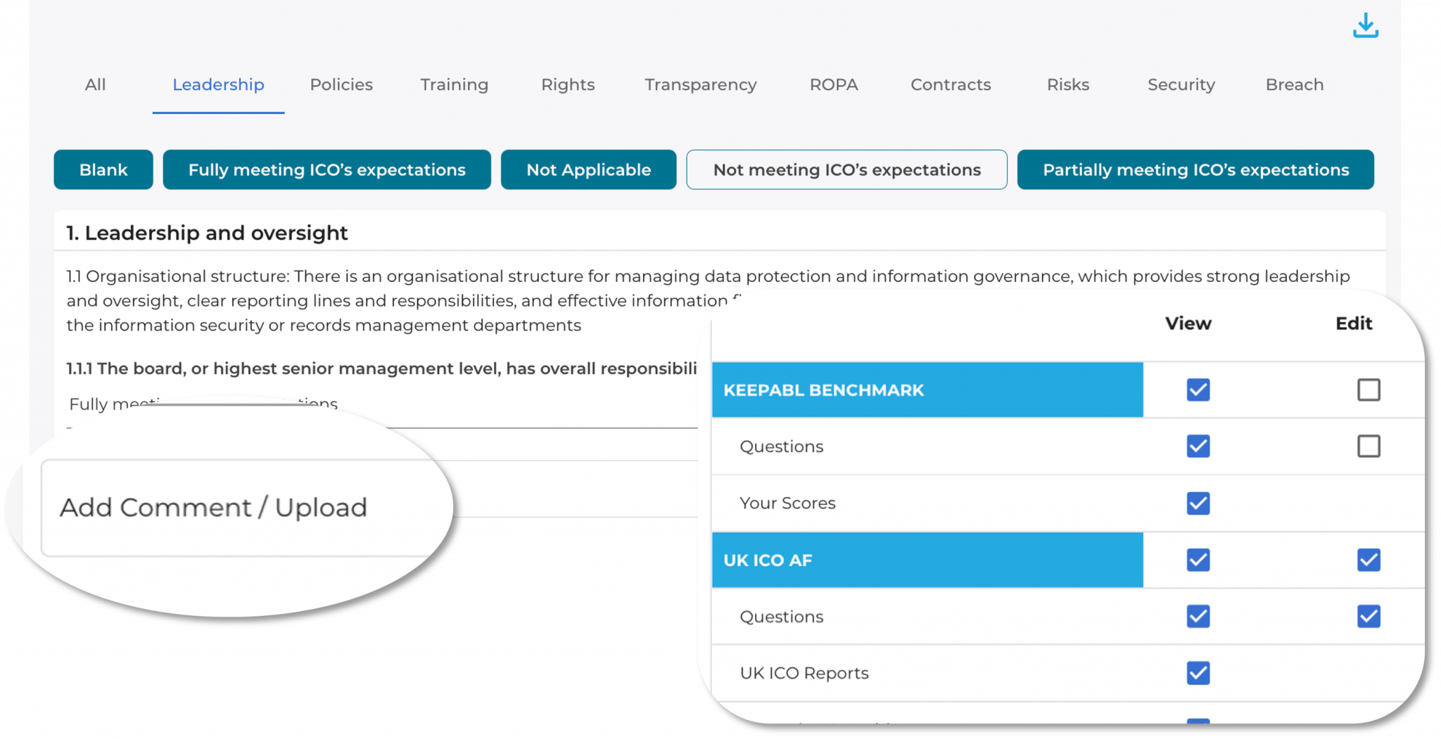 UK ICO Accountability Framework - Keepabl TM : Keepabl TM