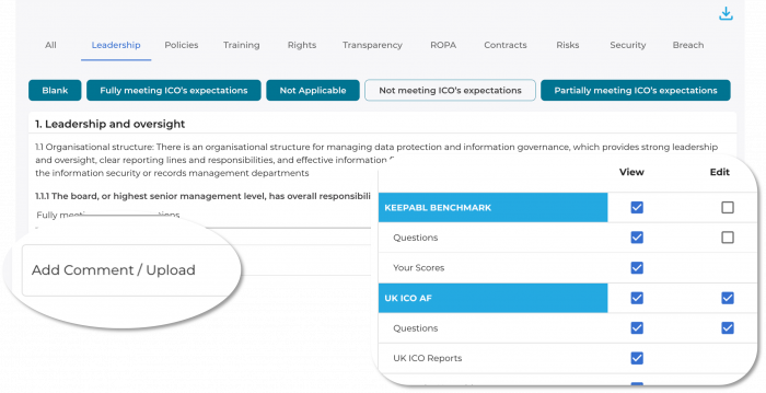 UK ICO Accountability Framework - Keepabl TM : Keepabl TM