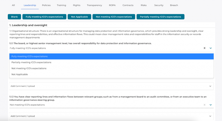 UK ICO Accountability Framework - Keepabl TM : Keepabl TM