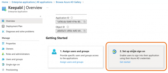 Set up SSO with Entra ID - Keepabl TM : Keepabl TM